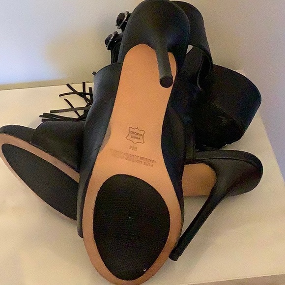 Leon Max | Shoes | Leon Maxedina Leather Ankle Heel Sandal | Poshmark